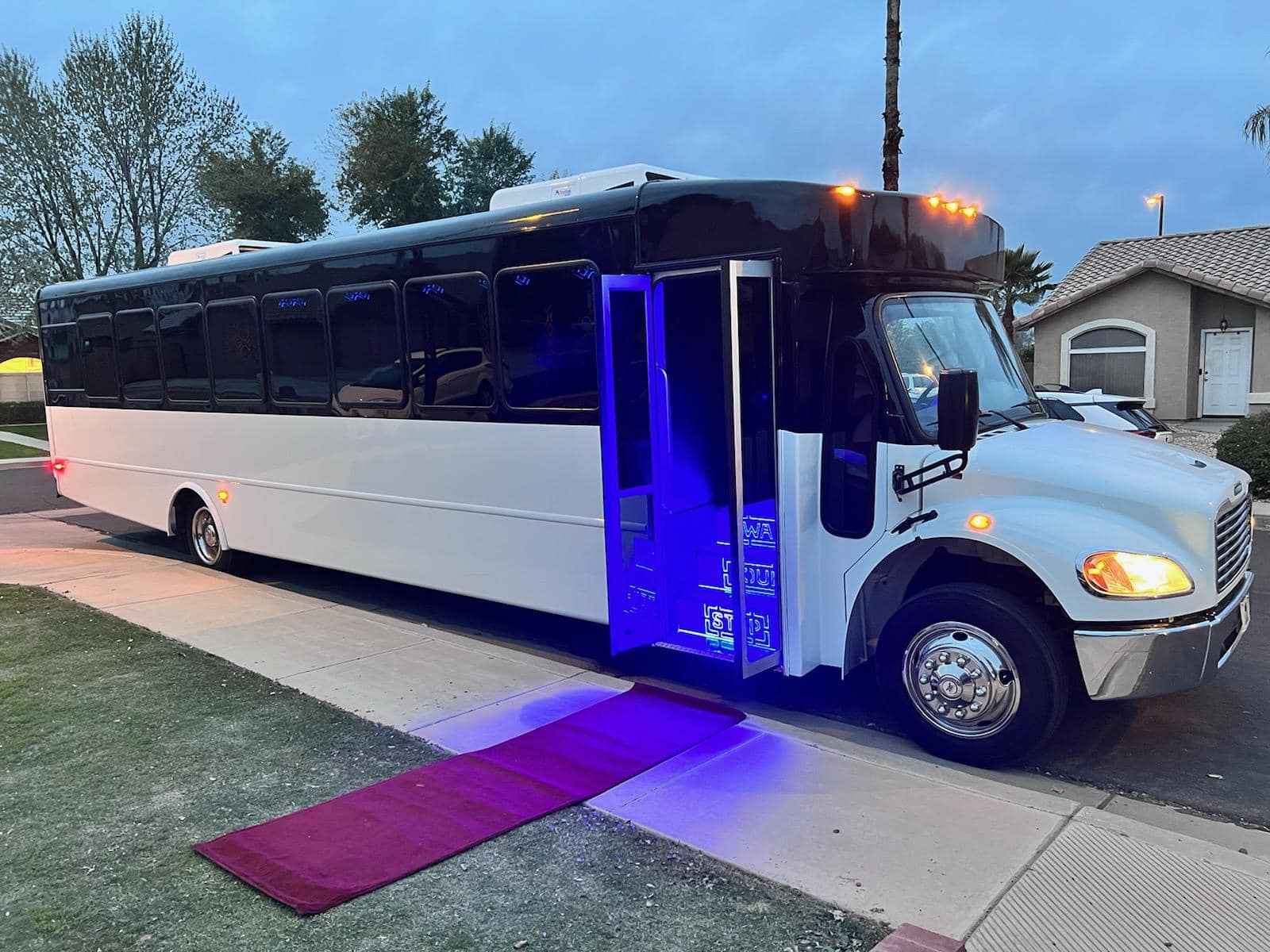 Party Bus Outside Party Bus Outside